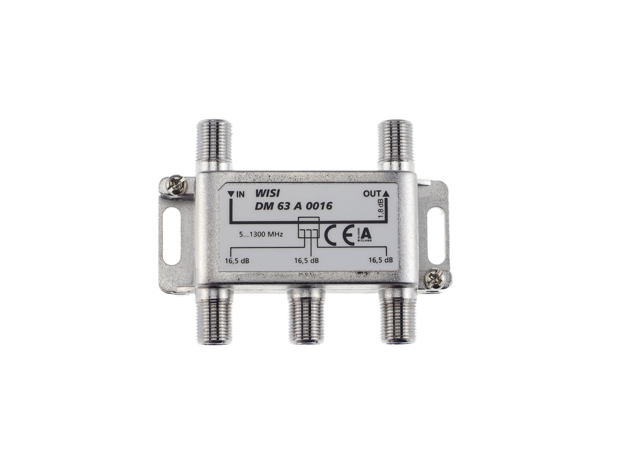 DM 63 A 0016 Abzweiger, 3-fach, 16dB 5...1300 MHz, Klasse A (+10 dB ...